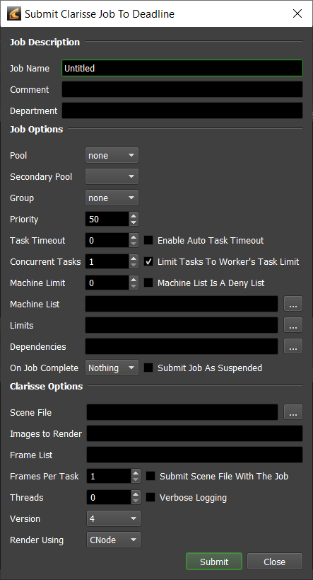 Clarisse iFX — Deadline 10.2.1.1 documentation
